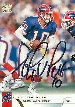 Alex Van Pelt autographed Football Card (Buffalo Bills) 2002 Pacific ...