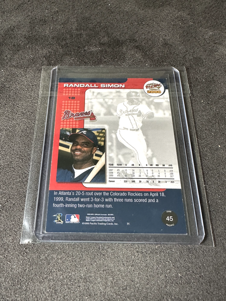 Randall Simon 2000 Pacific Gold 194/199 | eBay