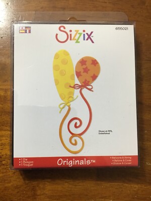 SIZZIX Originals Large Balloons and String…655021…..Scrapbooking crafts ...