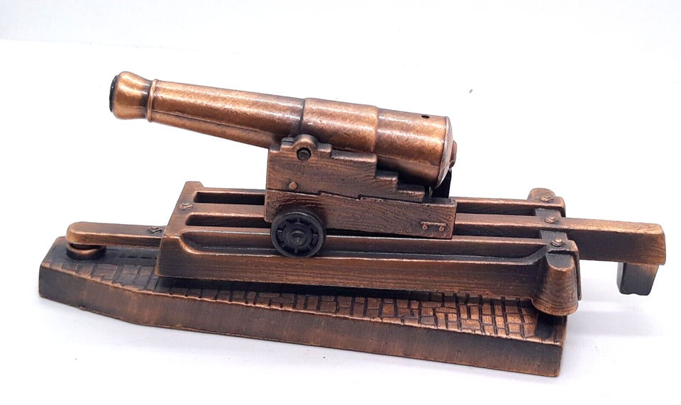 Souvenir Fortress Cannon On Slide & Pivot 4 1/2" X 2" Die Cast Metal | eBay