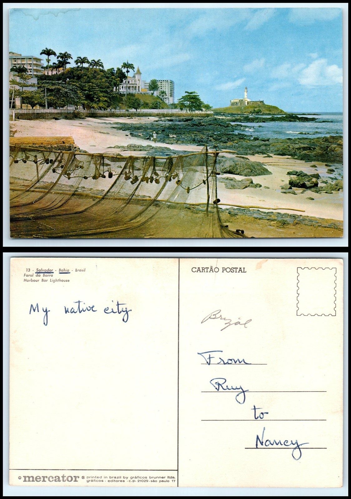 Salvador Brazil Postcards