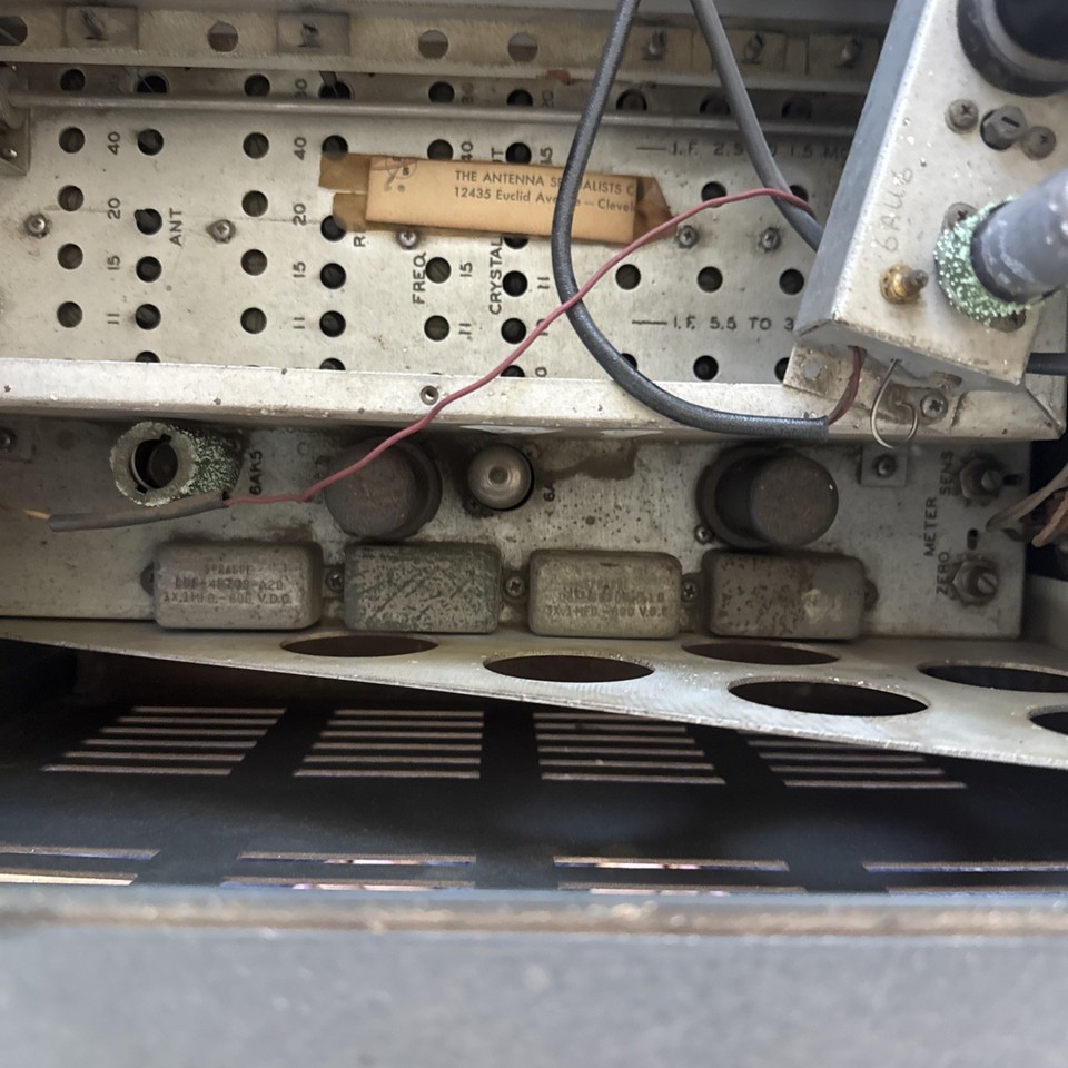 Vintage Collins 75A-1 Communications Receiver Tube Ham Radio Powers on ...