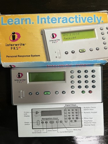 Interwrite PRS RF Clicker Classroom Personal Response System TESTED ...