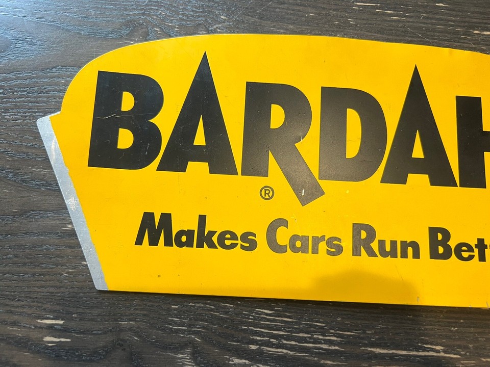 Vintage Bardahl "Makes Cars Run Better" Sign Retro Cars Auto ...