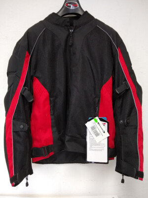 Motonation Diablo Sport Vented Jacket Black/Red Men's Large L (Was $119 ...