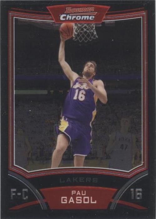 2008-09 Bowman Draft Picks & Stars - Chrome Pau Gasol #16 for sale ...