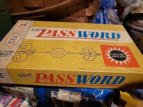 Vintage 1964 Milton Bradley Password Game Volume 7 Original box #4260 ...
