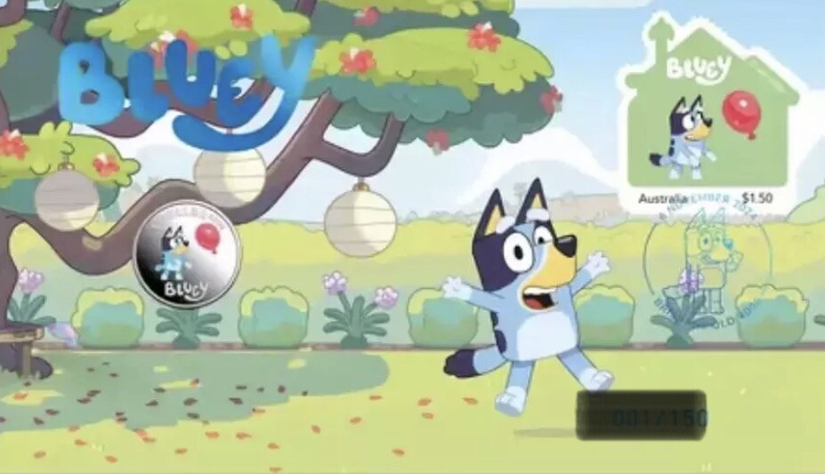 Bluey 2024 Limited Edition Silver Proof Prestige Postal Numismatic ...