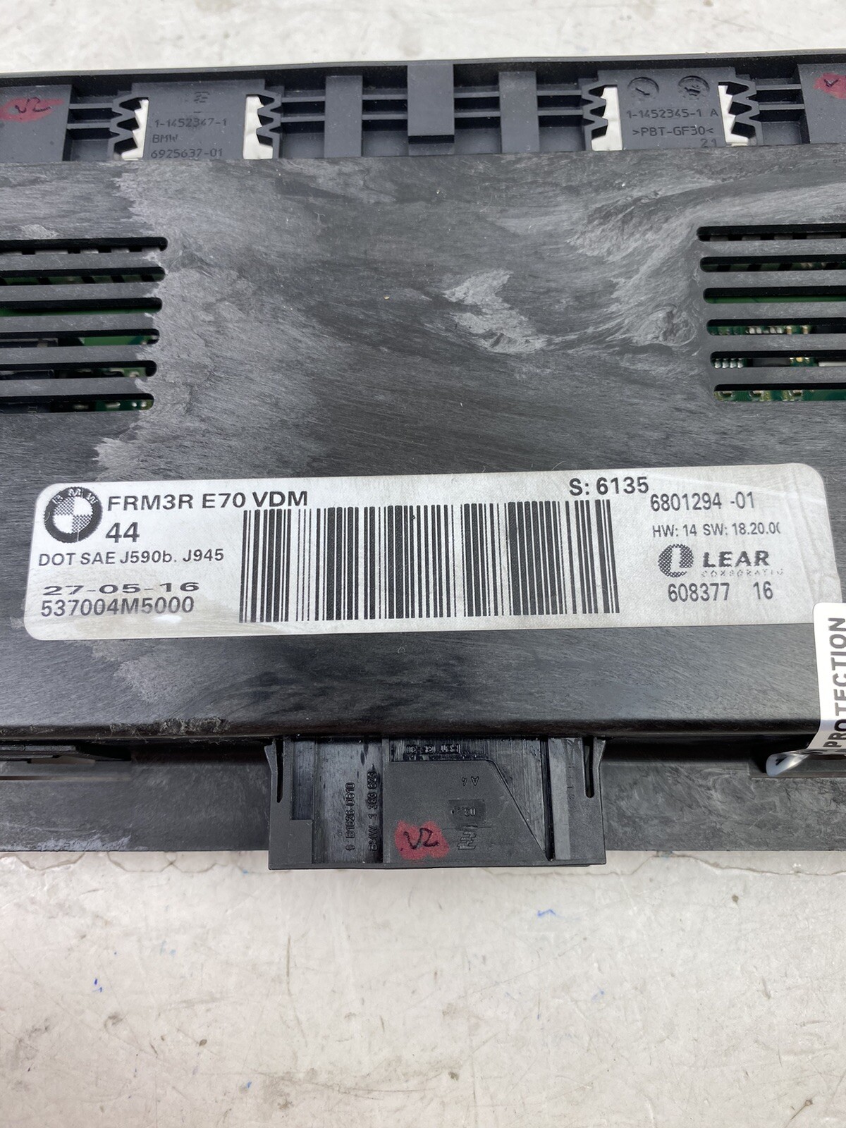 BMW E70 E71 X5 X6 FOOTWELL HEAD LCM LIGHT CONTROL MODULE VDM 6801294 ...