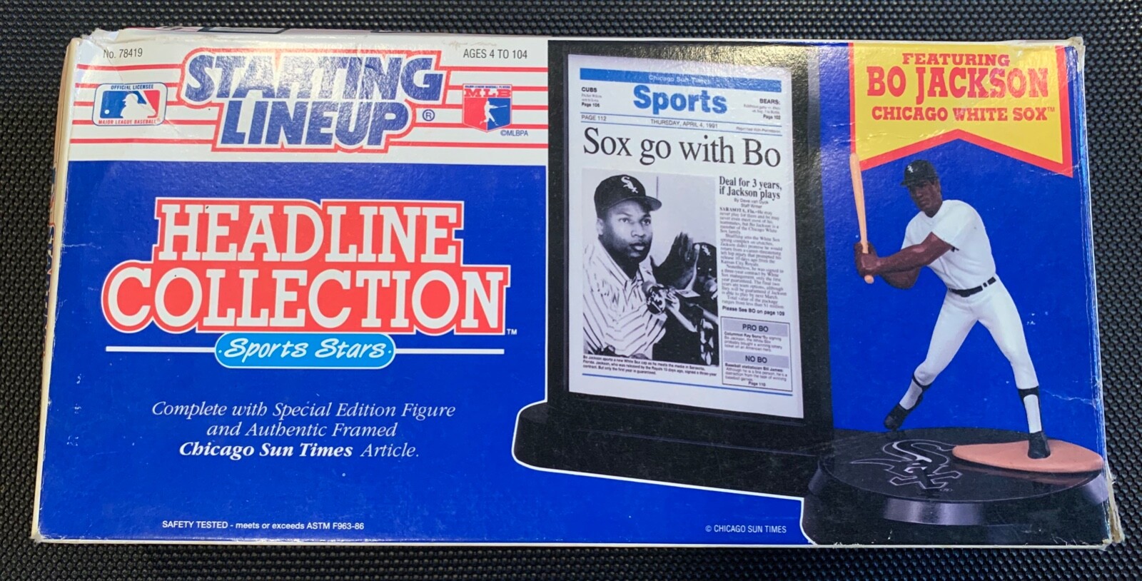 1992 Bo Jackson White Sox Starting Lineup Headline Collection Figure | eBay