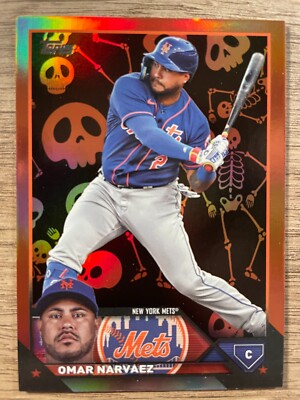 Topps Update 2023 Omar Narvaez Skeleton Parallel 33/50 Mets | eBay