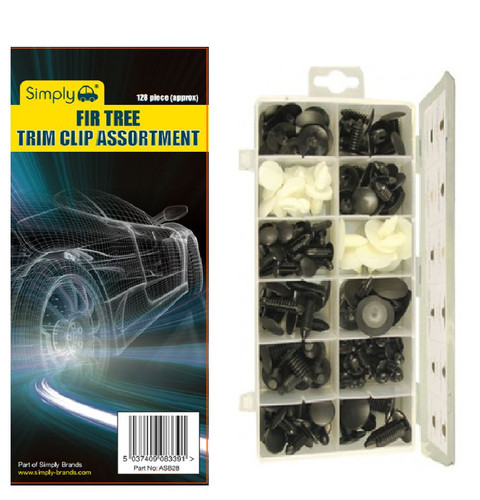 Simply Brand Fir Tree Car Garage Use Trim Clips Screws Kit Assortment ...