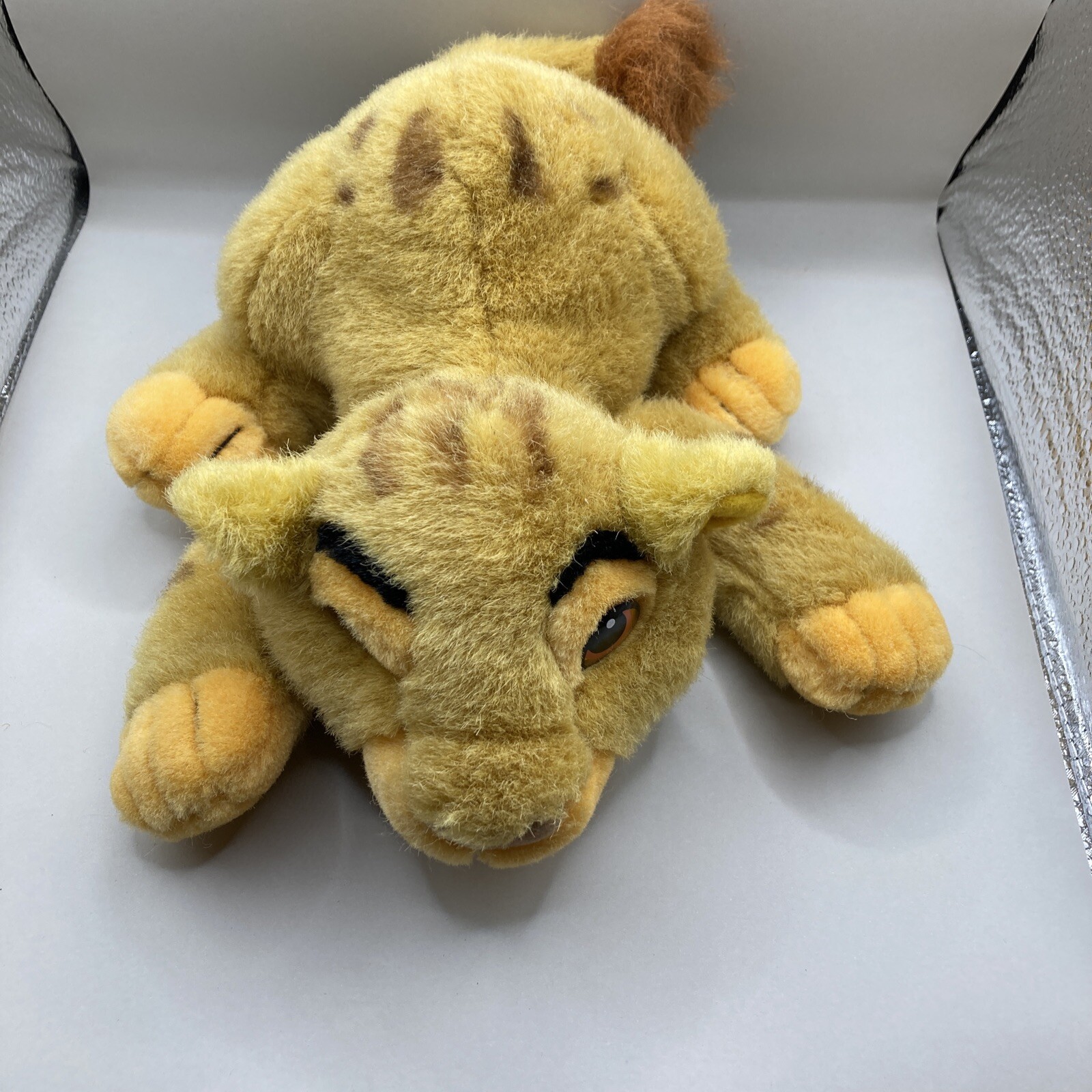 VTG Lion King Pouncing/Crouching Simba Plush Stuffed Animal DISNEY Land ...