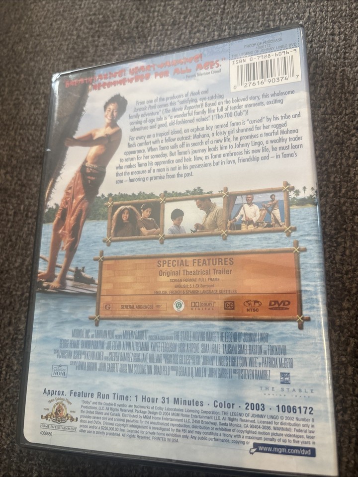 The Legend Of Johnny Lingo (DVD 2004) George Henare Rawiri Paratene NEW ...