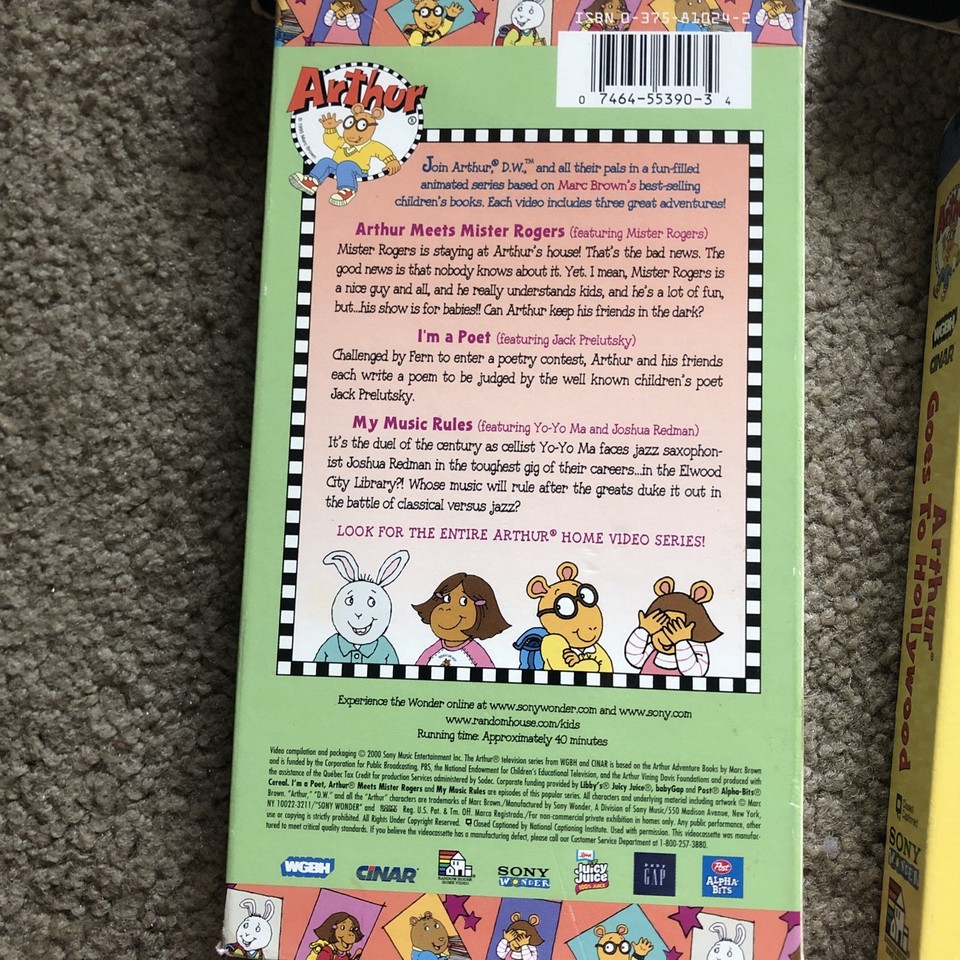 Arthur VHS Lot 11 Videos PBS Show Kids Animated Family Marc Brown DW ...
