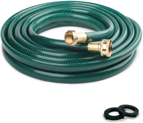 20FT PVC Garden Hose: LeakProof and Durable with 1/2" GHT Brass 20, Green | eBay