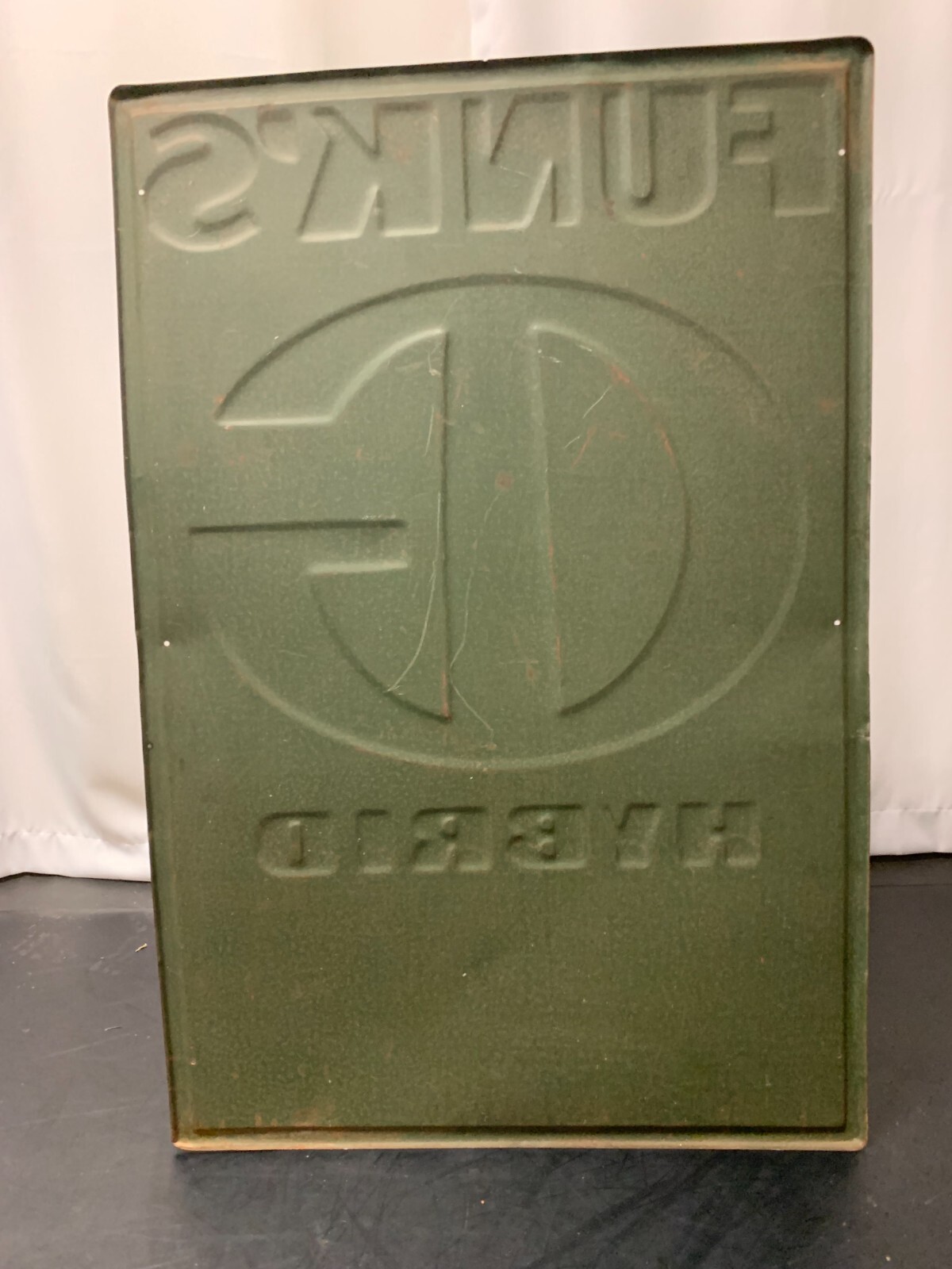 Large Vintage Funk's G Hybrid Seed Corn 42" X 28" Embossed Metal Sign ...