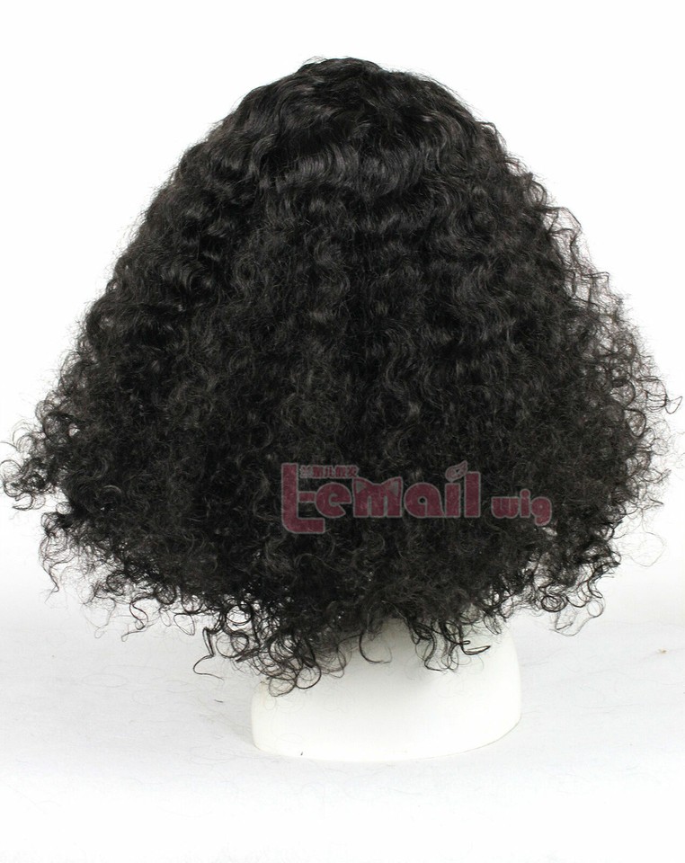 Tangled Mother Gothel Women's Black Curly Medium Long Cosplay Full Wig ...