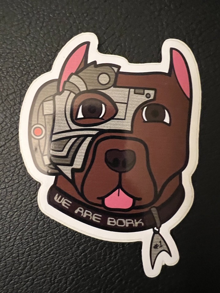 Star Trek Picard Dog Number One Sticker/ Decal We are Bork | eBay