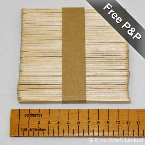 Wooden Lolly / Lollipop Sticks for Crafts & Model Making Hobbies ...