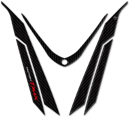 kit ADESIVI-stickers 3D COMPATIBILI YAMAHA FRONTALE TMAX 530 carbon ...
