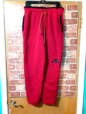NWT! Nike Jordan Jumpman Fleece Sweatpants Red DJ0260-653 Size Medium ...