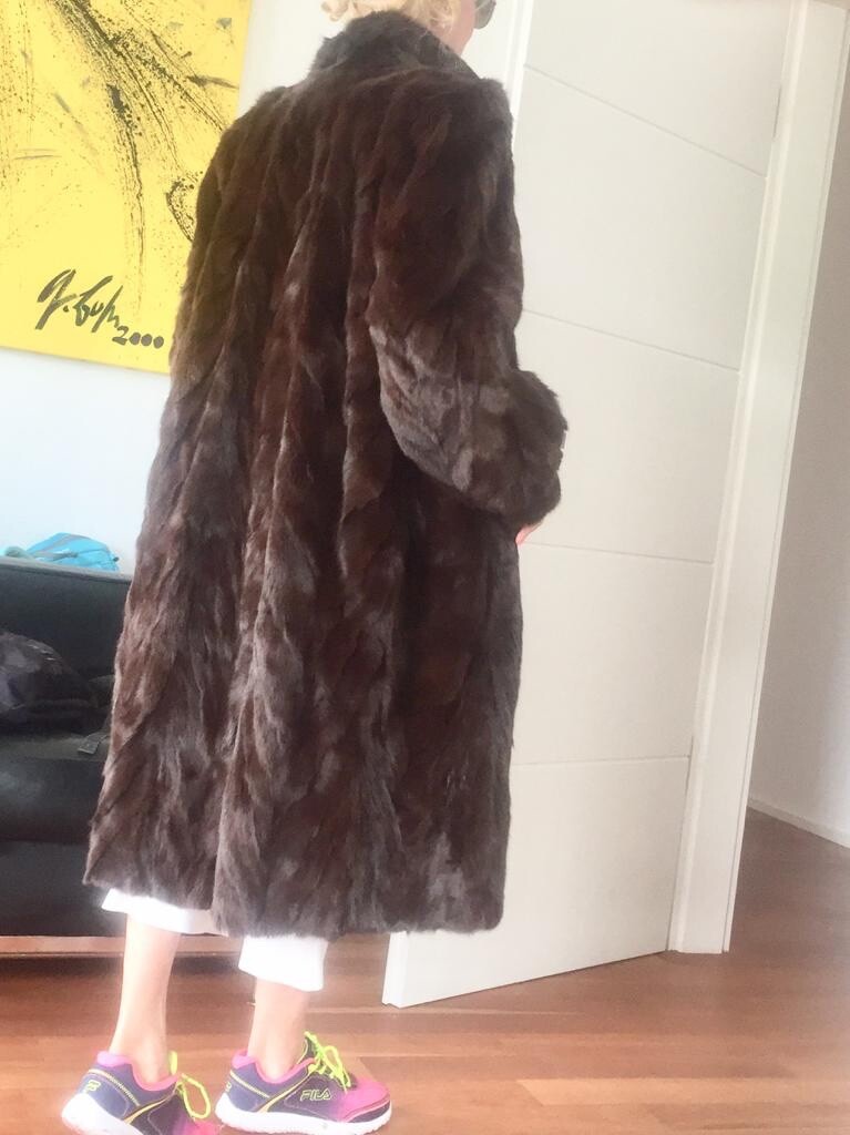 custom German fur coat mink Size 8-10 in excellent condition with paper ...