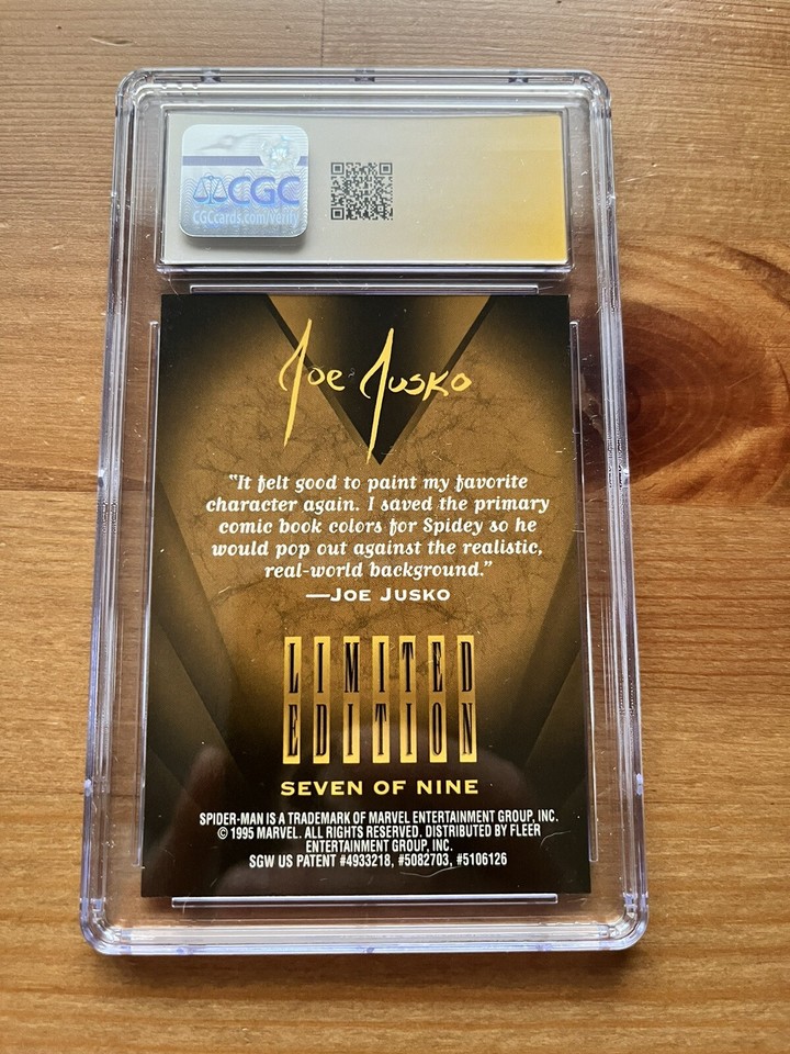 CGC Joe Jusko Signature Series 1995 Fleer Ultra Spider-Man Golden Web ...