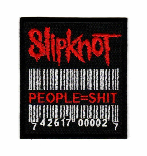Slipknot People=Shit Barcode Patch | American Heavy Alternative Metal ...