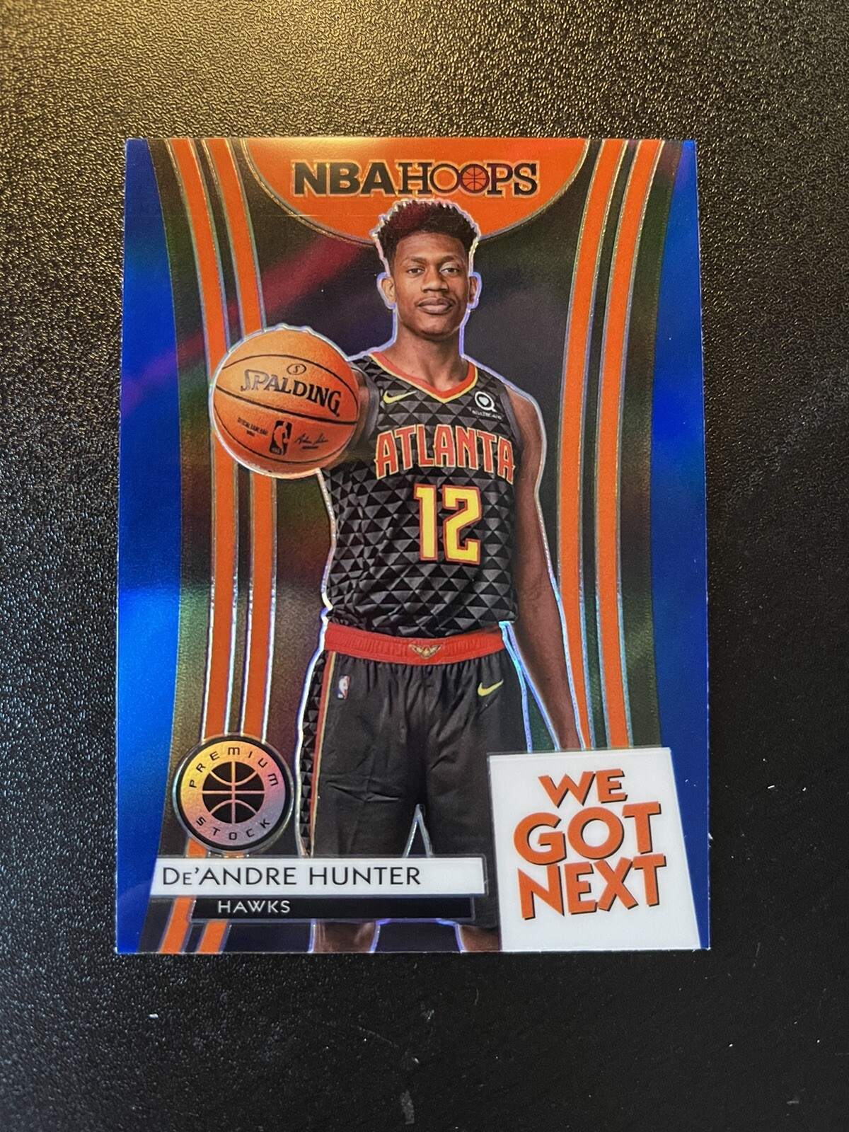 2019 Deandre Hunter NBA Hoops Premium Stock We Got Next SP Blue Prizm ...