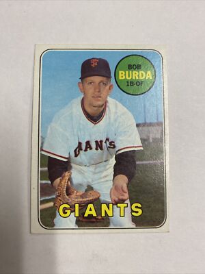 1969 Topps Baseball Bob Burda San Francisco Giants Card #392 | eBay
