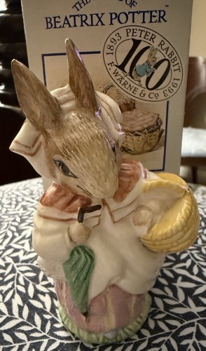 Royal Albert Beatrix Potter Mrs. Rabbit 100 Year Anniversary Mint In ...