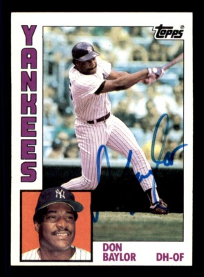 1984 Topps Baseball #335 Don Baylor Signed Auto Autograph (no COA) | eBay