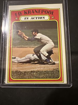 1972 Topps Baseball Card #182 Ed Kranepool In Action - Mid Grade - VG ...