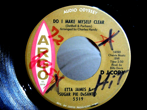 ETTA JAMES & SUGARPIE DESANTO RARE PROMO 45 Do I Make Myself Clear 1965 ...
