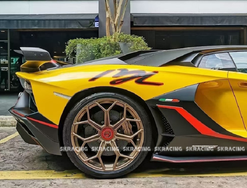 For LAMBORGHINI AVENTADOR SVJ Front Rear Bumper Wing Spoiler Body kit ...
