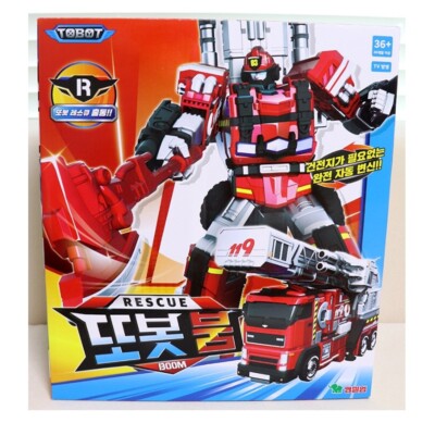 Tobot Rescue TOBOT BOOM Fire Engine Truck Red Great Transforming Robots ...