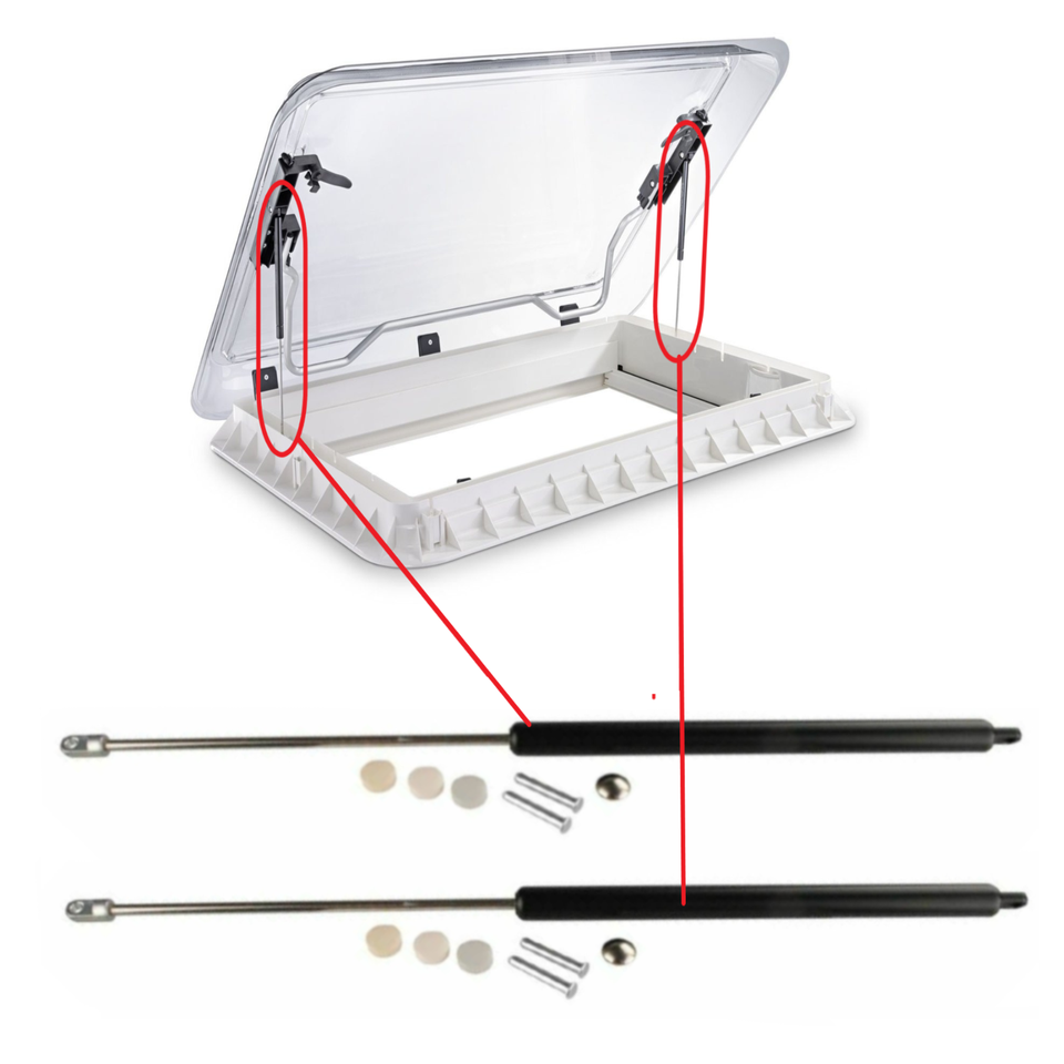 Seitz Dometic Heki 2 Caravan or Motorhome Rooflight 2 Gas Struts ...