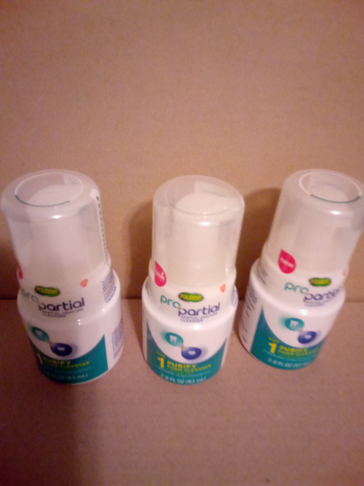 POLIDENT PRO PARTIAL DENTURE CLEANSER 2.8oz 3 PACK 310158251286 | eBay