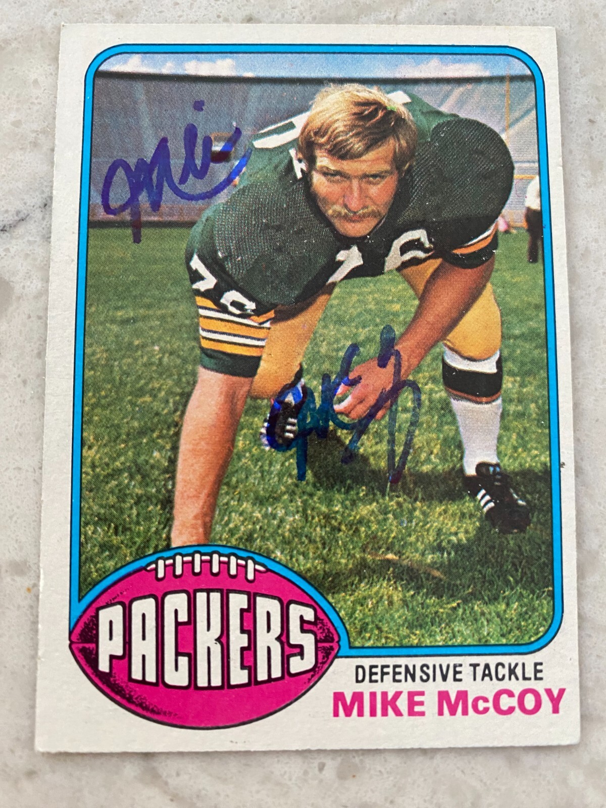 Mike McCoy Signed GREEN BAY PACKERS Card 1976 Topps | eBay