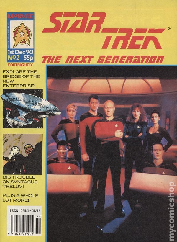Star Trek The Next Generation UK Fortnightly Magazine #2 FN 1990 Stock ...