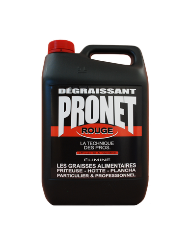 Pronet Dégraissant Alimentaire 5 Litres Rouge - Pronet 3760107280220 | eBay