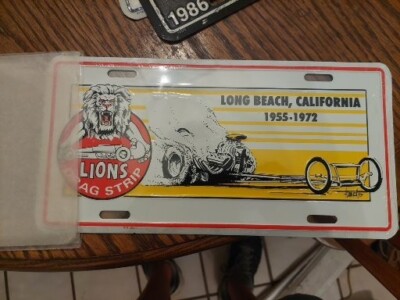 1972 LONG BEACH LIONS DRAG STRIP LICENSE PLATE California new sealed in ...
