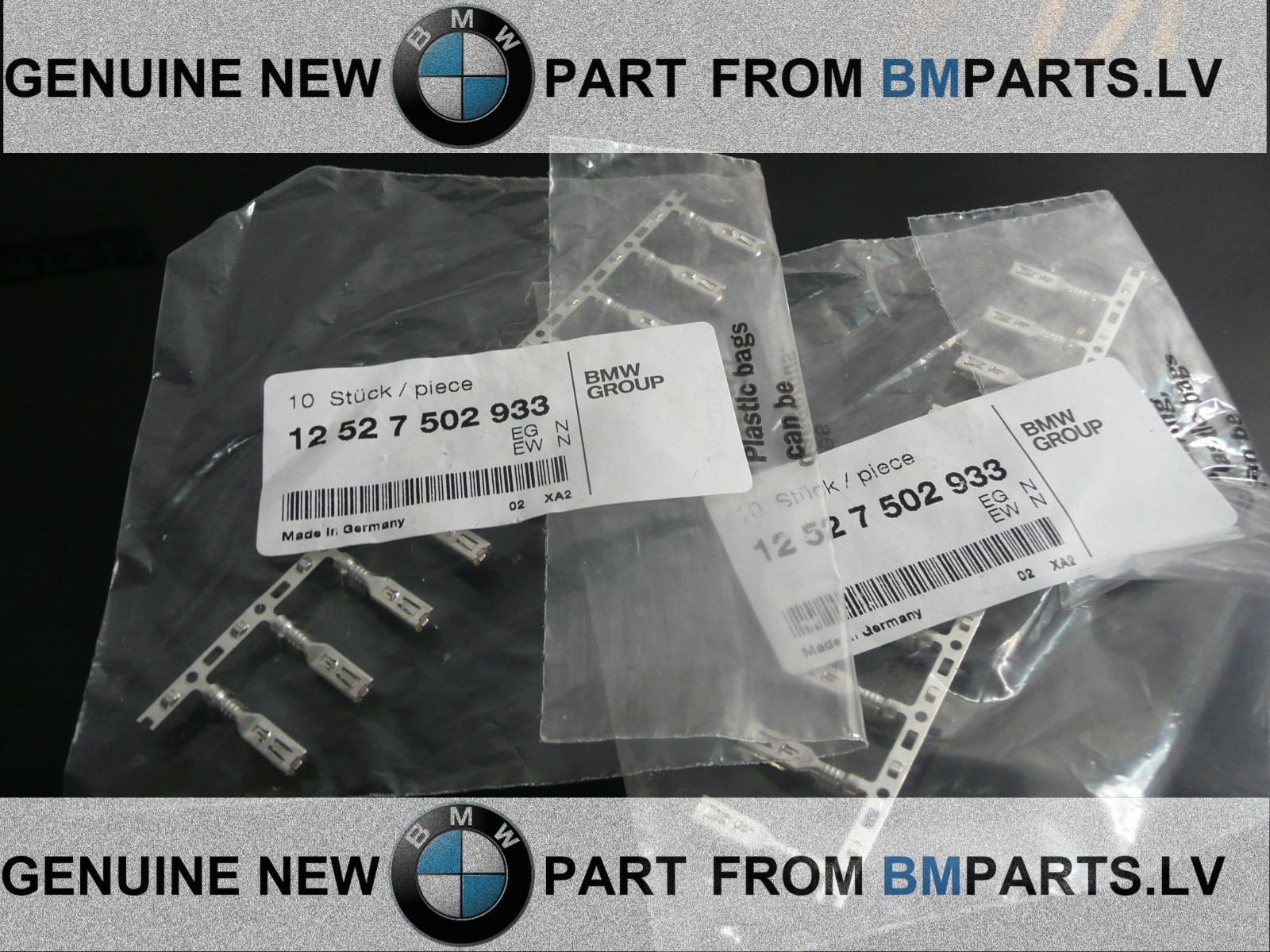 20x NEW GENUINE BMW SOCKET CONTACT SLK 2,8 1,0-2,5 MM²/AG 12527502933 ...