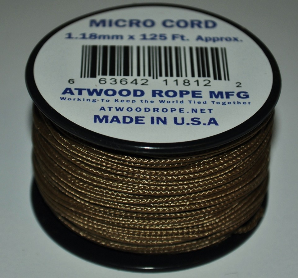 New Many Colors Nylon Micro Cord 1.18mm 3/64 by 125ft Rope Spool Made ...