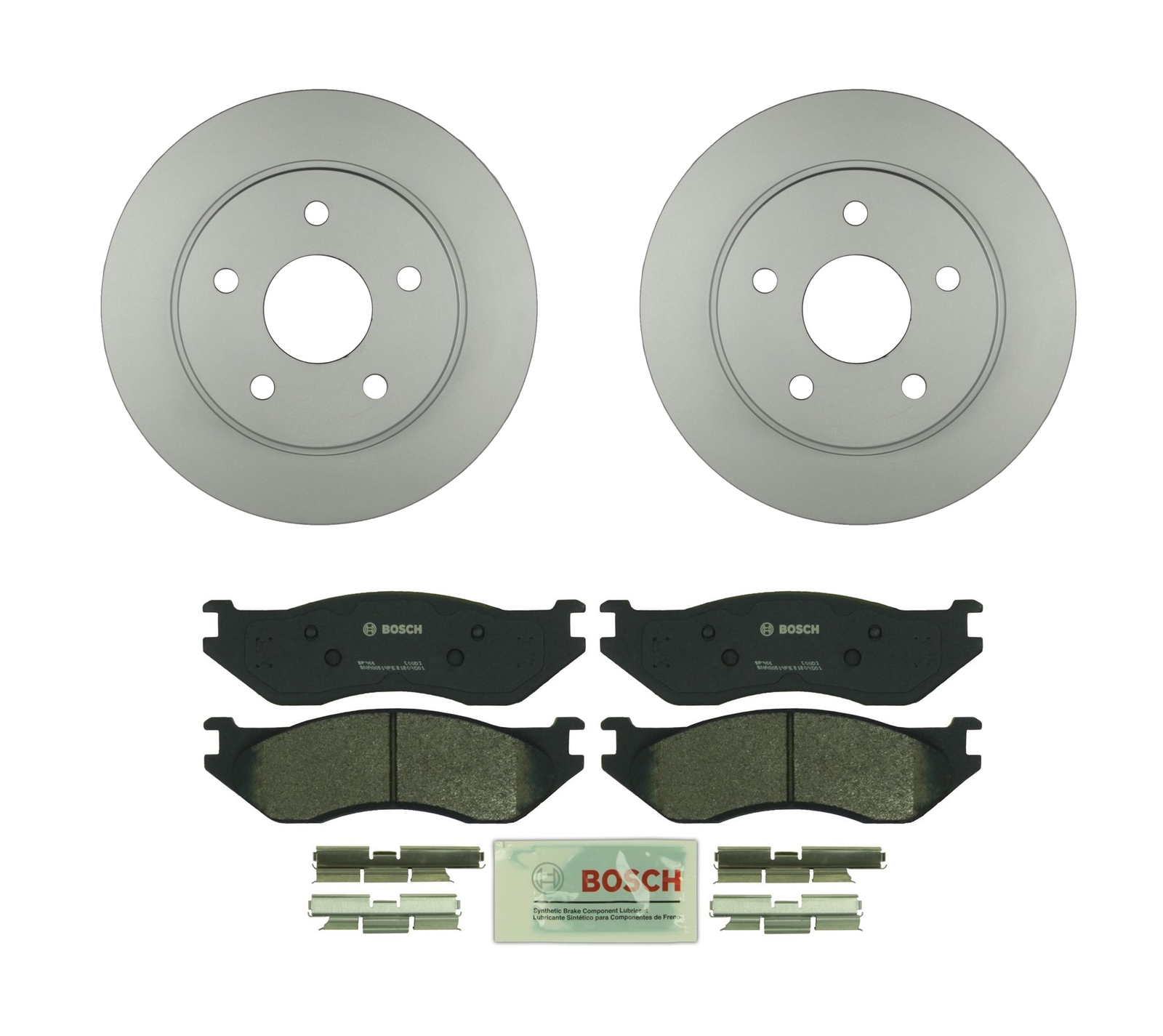 Bosch 2 Front Vented Rotors 335mm Semi-Met Disc Brake Pads Kit For ...