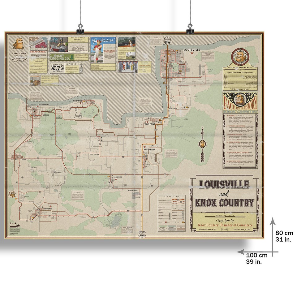 Project Zomboid Map Poster Wall Art Muldraugh Riverside Rosewood ...