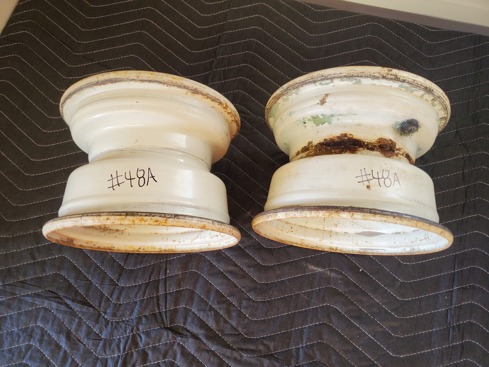 #48A OEM (2) Rims wheels Suzuki LT80 1987-1992 8x5.5 AT FAST SHIPPING 🔥 ...