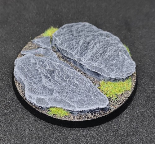 60mm resin base B Rock Slate Stone for Warhammer 40k Age of Sigmar ...