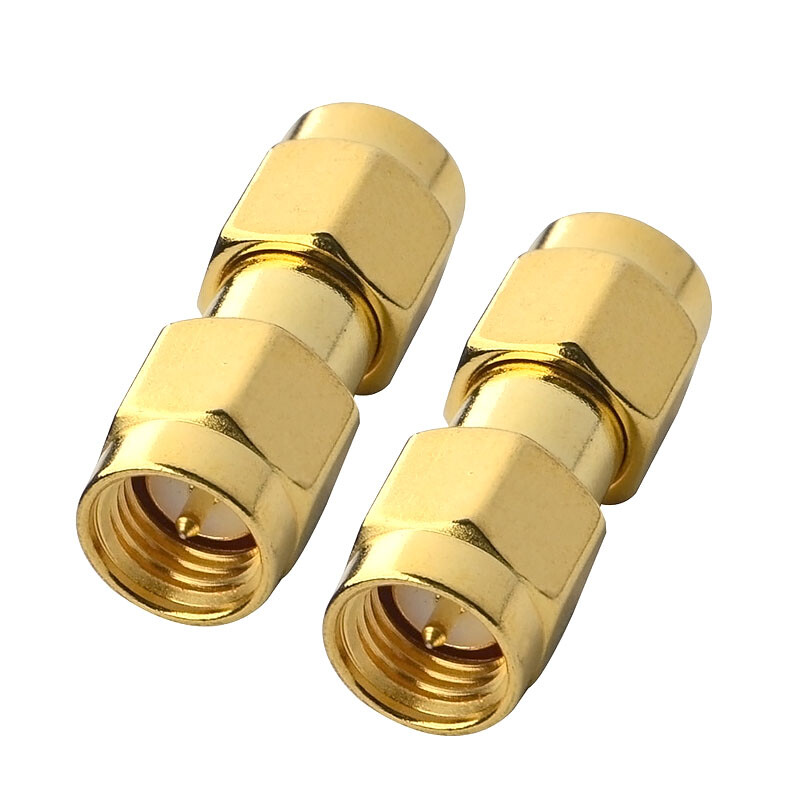 2PCS SMA Adapter SMA RPSMA Male and Female Coupling Nut barrel For WIFI ...